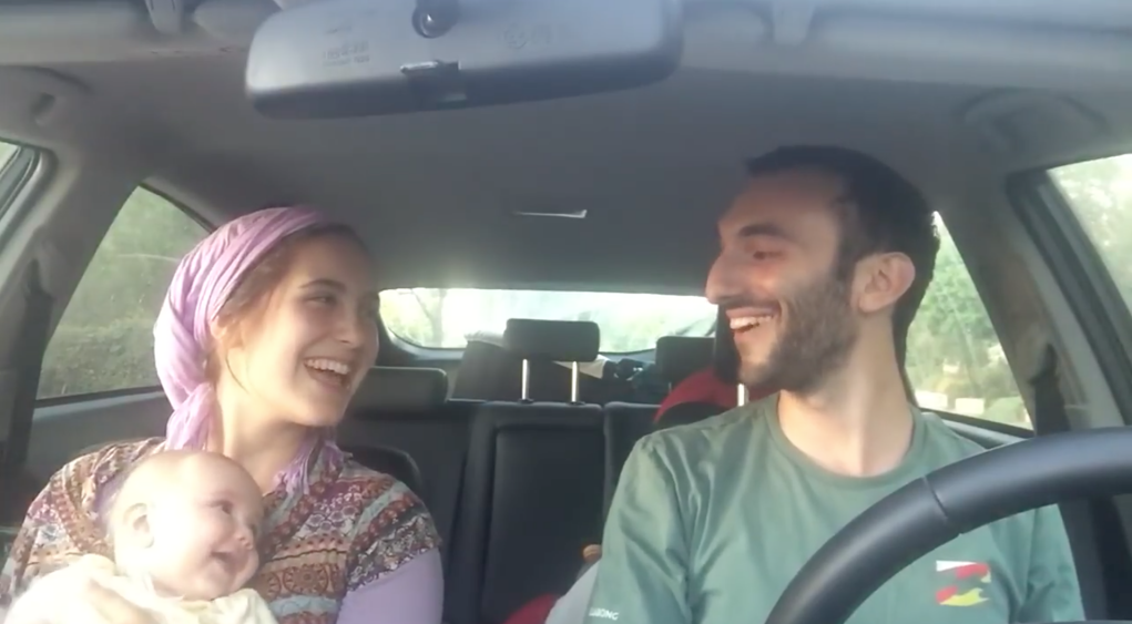 Kosher carpool! Watch Israeli couple rap to Matisyahu with their baby ...