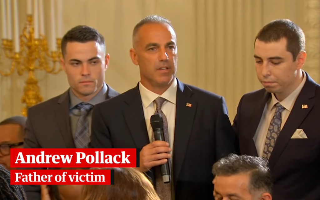 Florida school shooting: Jewish dad of victim tells Trump: ‘It stops here’ | Jewish News