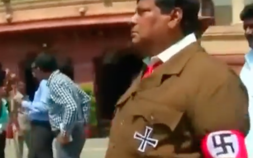 Indian MP dresses up as Adolf Hitler in parliament to protest against ...