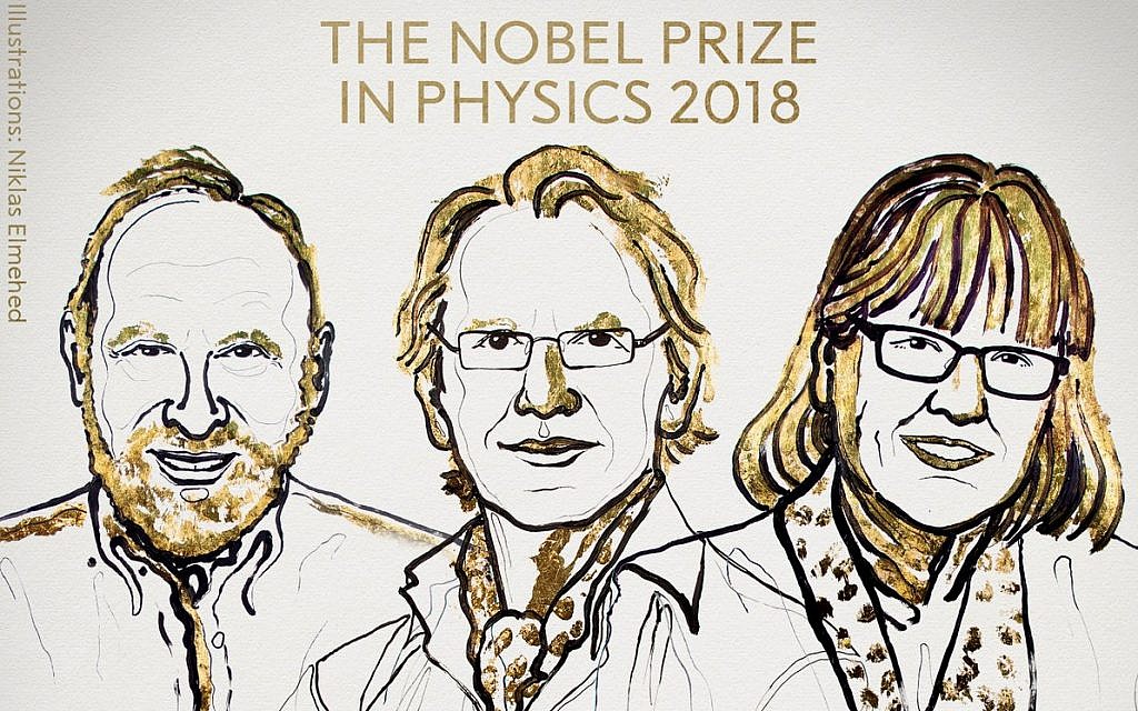 Jewish scientist awarded Nobel Prize for 'groundbreaking' laser physics ...