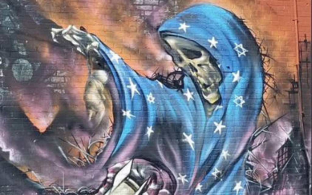 LA mayor calls mural of Grim Reaper with Stars of David 'shameful ...