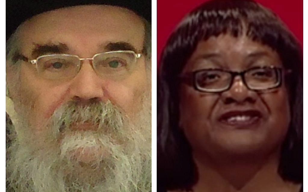 Rabbi: 'It's outrageous Diane Abbott's office complained to Beth Din ...