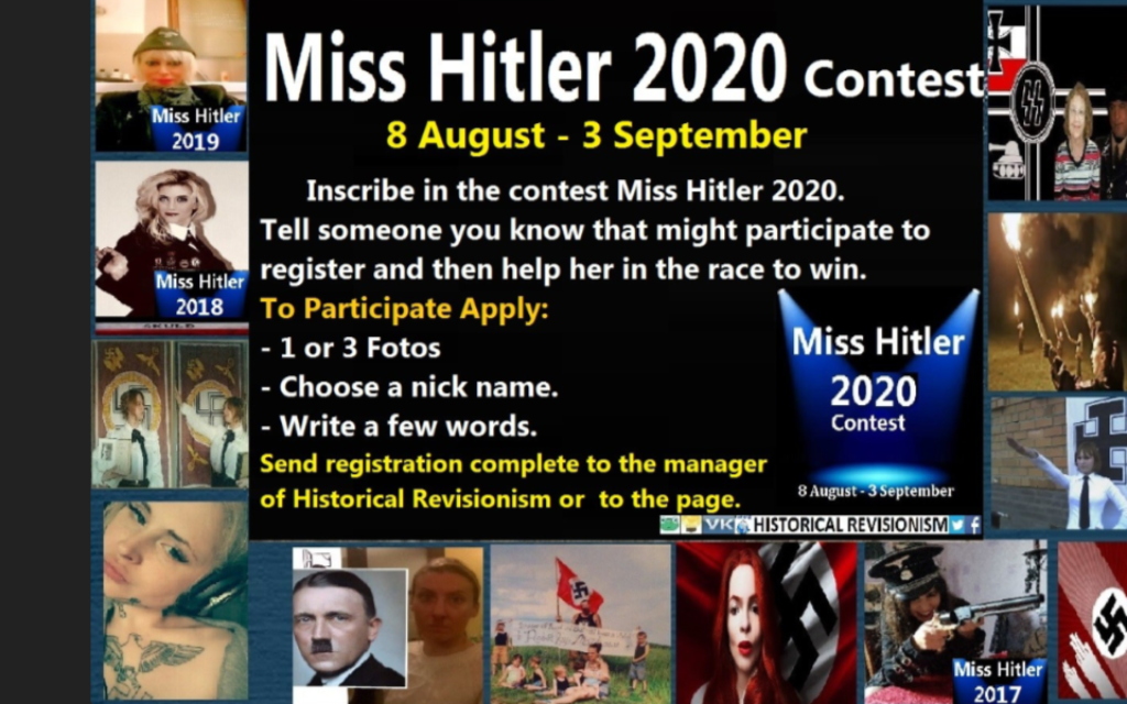 Antisemitism group urges GoDaddy.com to shut site hosting ‘Miss Hitler ...
