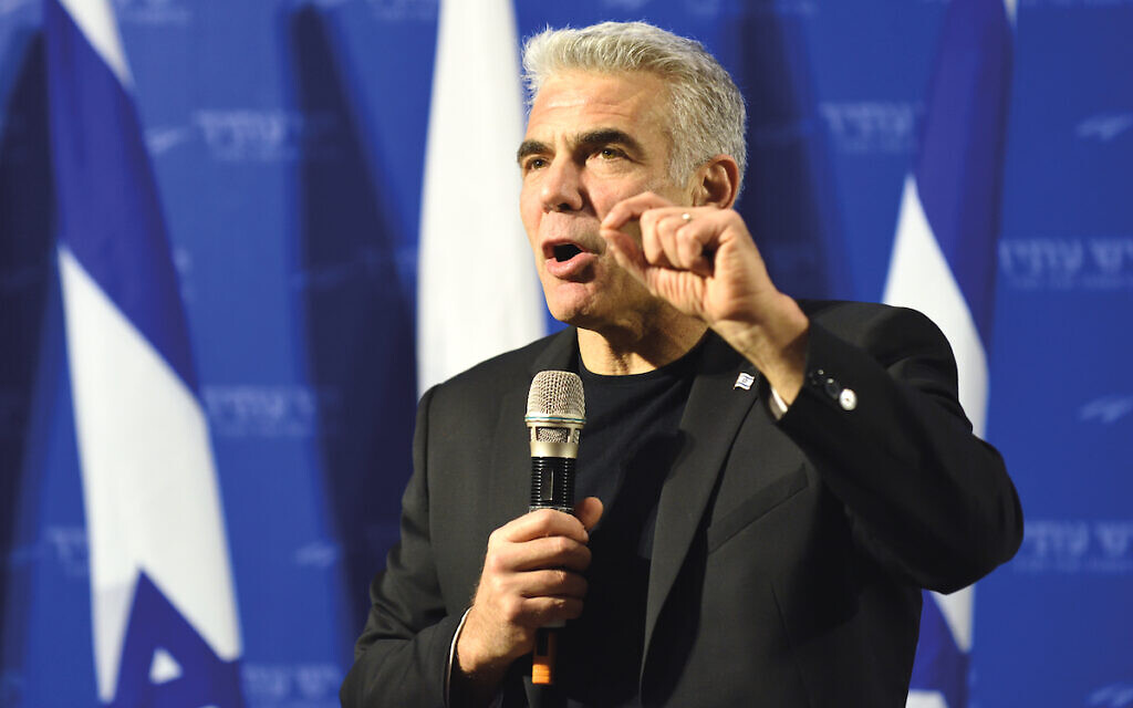 Yair Lapid recommits Israel to the two-state solution in UN speech ...
