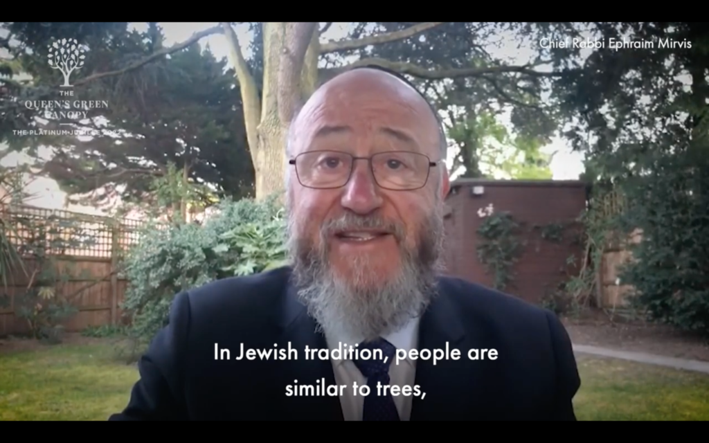 Chief Rabbi backs project to plant trees for Queen’s platinum jubilee ...