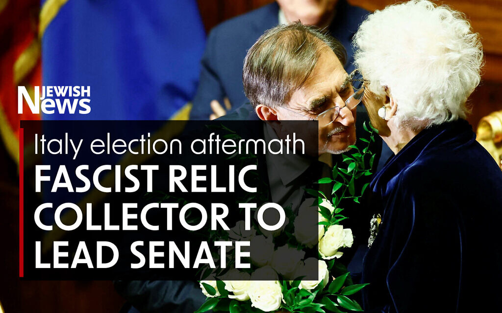 Italian Holocaust survivor oversees election of fascist relic collector ...