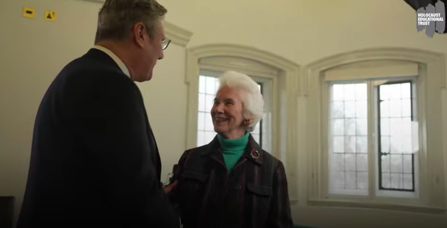 WATCH: Keir Starmer meets Holocaust survivor Eva Clarke BEM - Jewish News