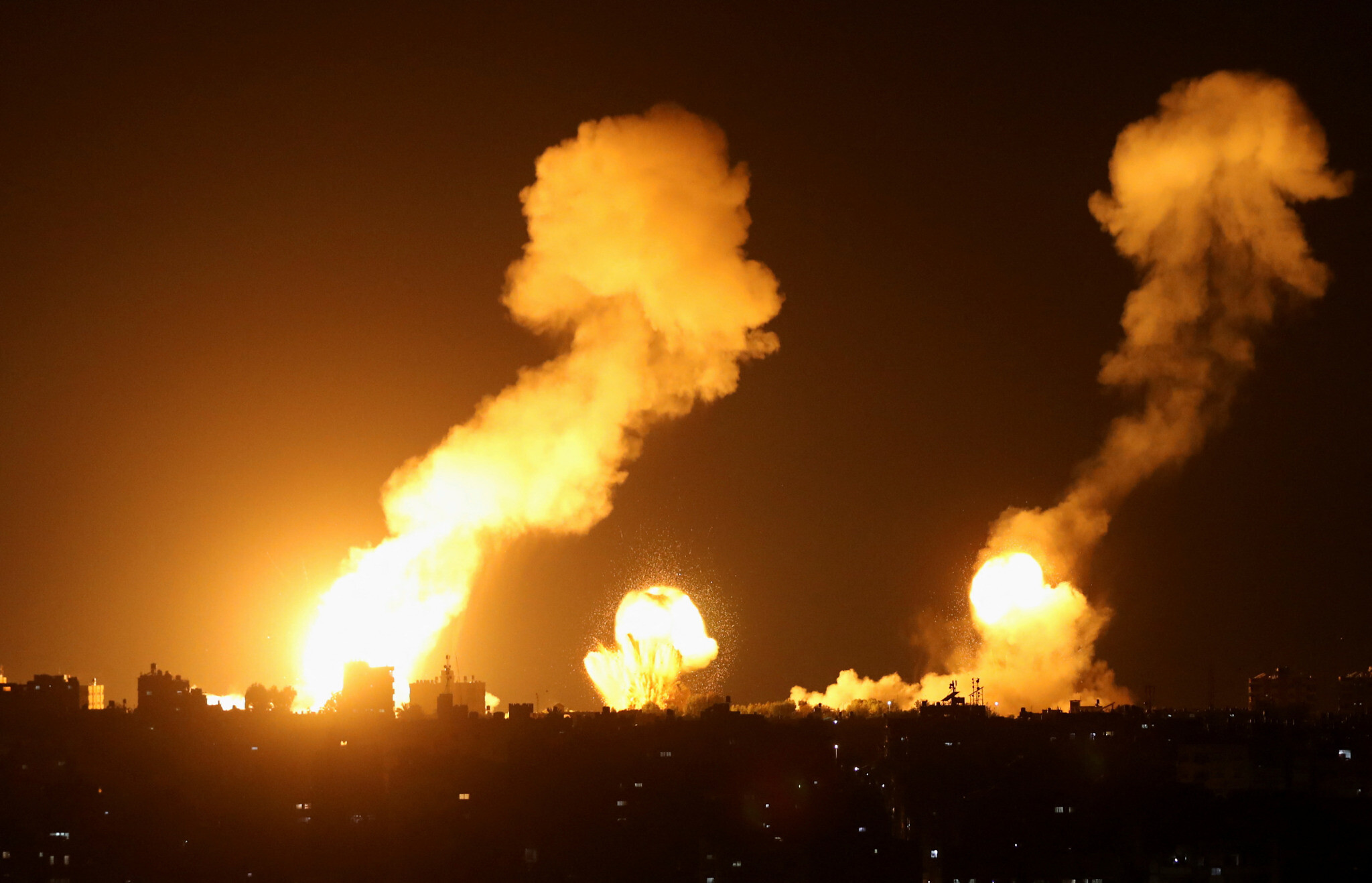 Israel attacks Hamas positions in Gaza, Lebanon following rocket fire ...