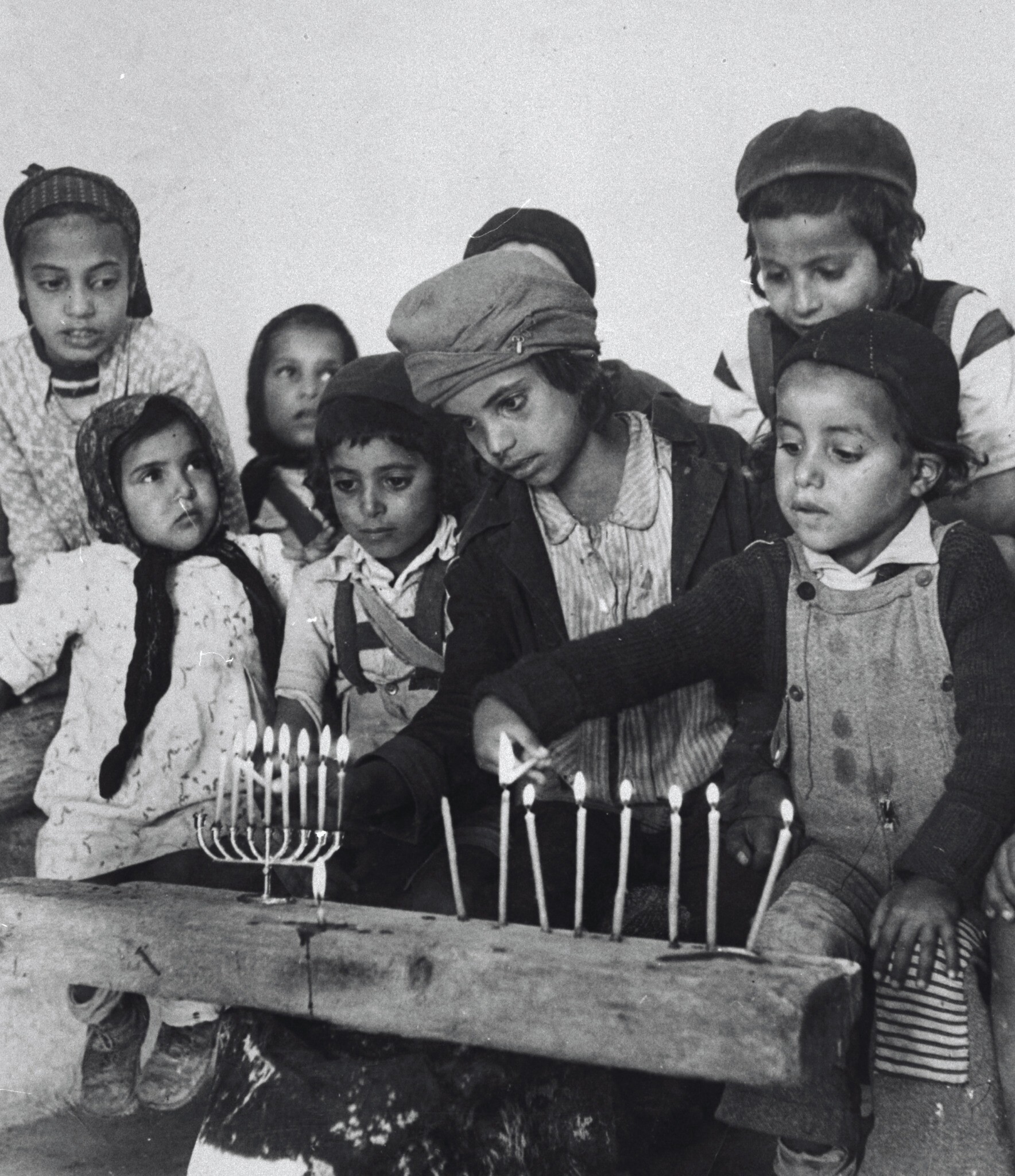 Rare historical photos of Chanukah celebrations in Israel - Jewish News