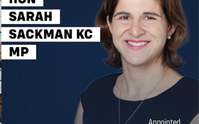 Finchley and Golders Green MP Sarah Sackman becomes courts and legal ...