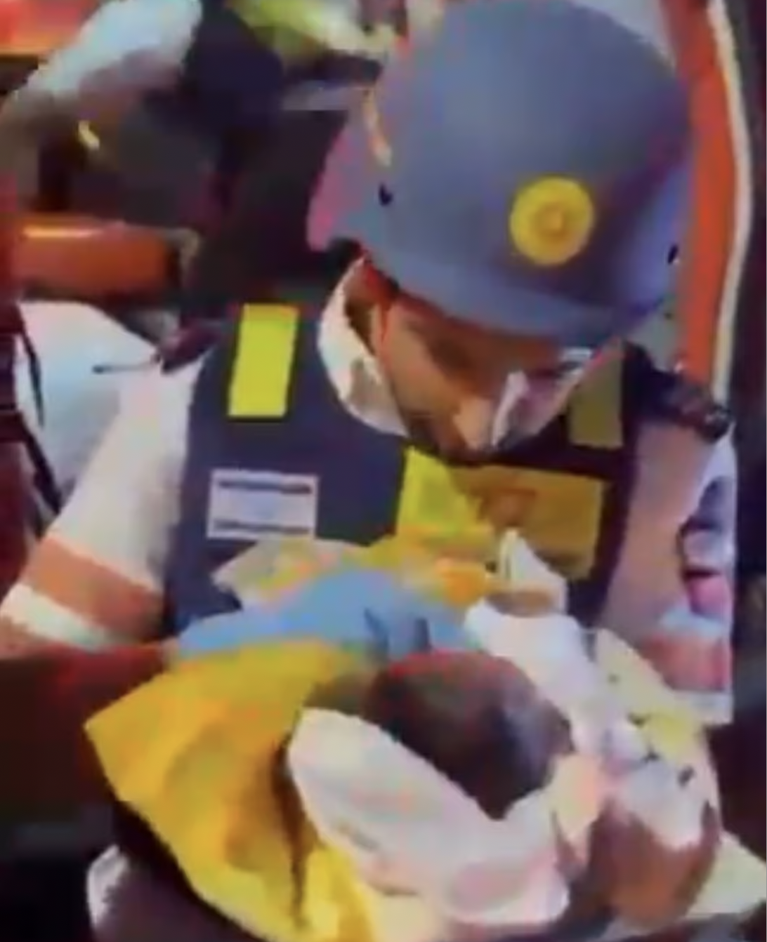 Newborn rescued from rubble after Iranian missile strike on Israeli ...