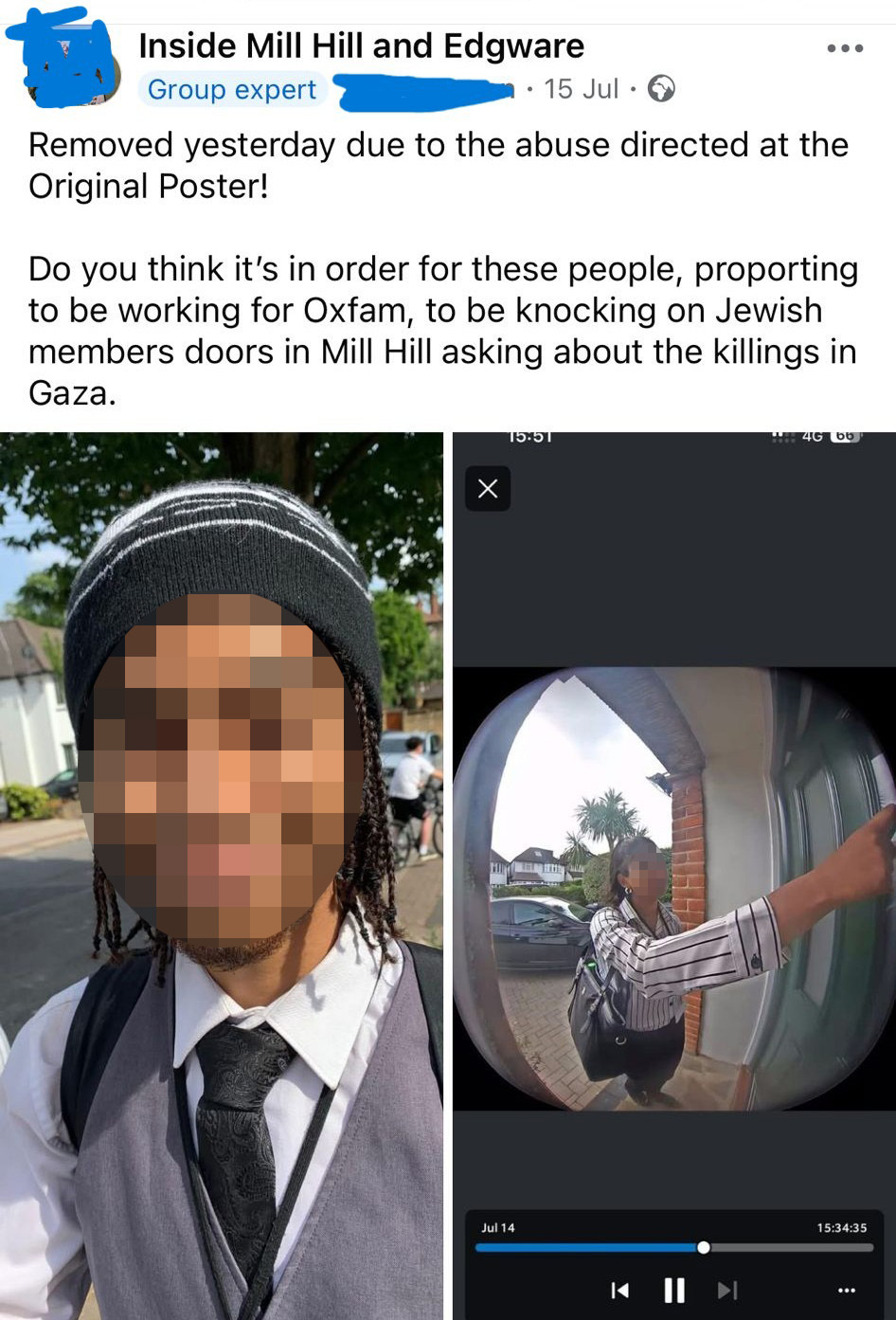 Oxfam to retrain fundraisers in response to Mill Hill mezuzah claims ...