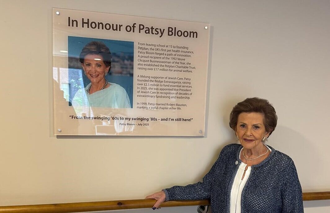 Jewish Care dedicates wing to Petplan founder Patsy Bloom - Jewish News