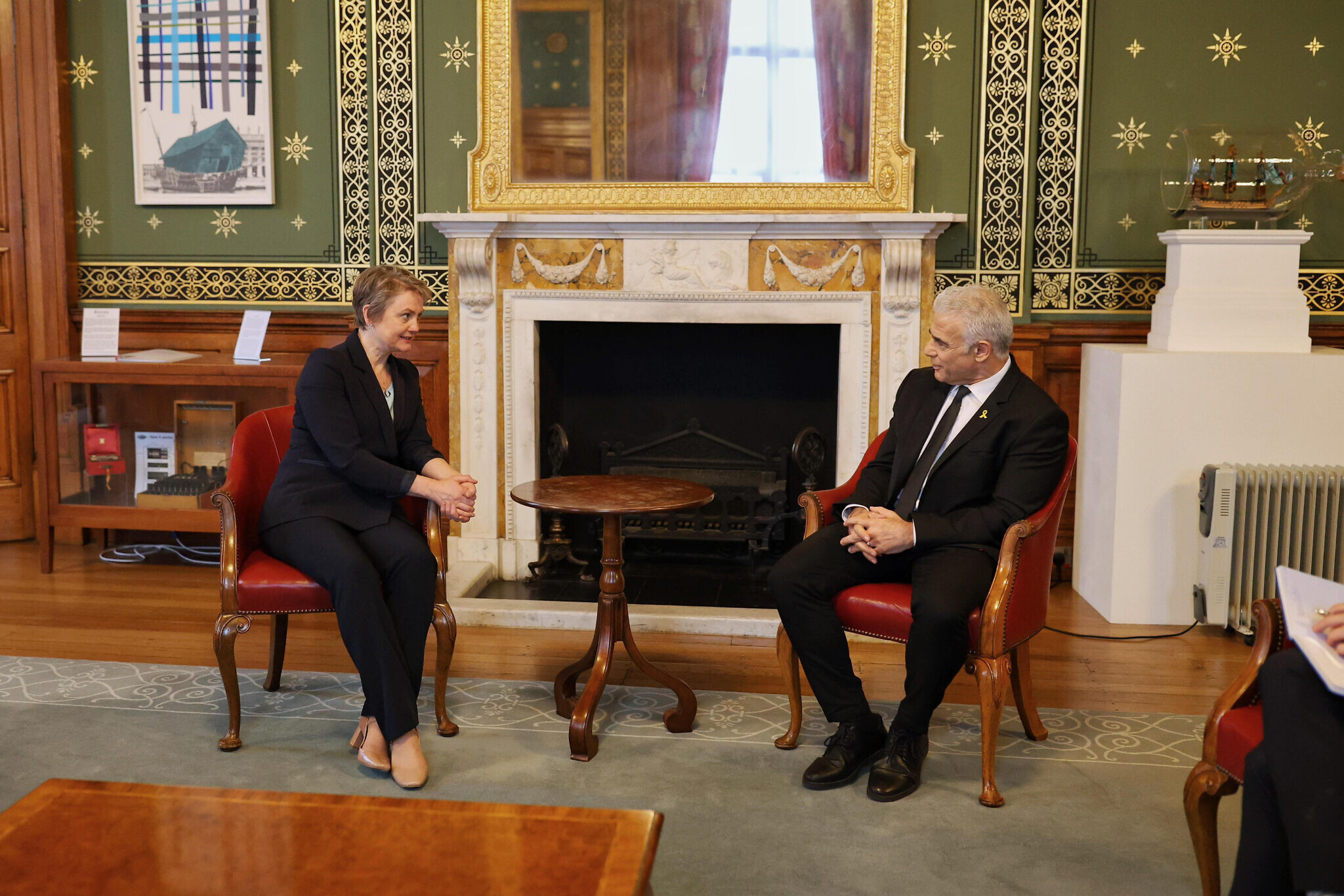 UK faces calls to resume Israel trade talks as Lapid meets Cooper and ...